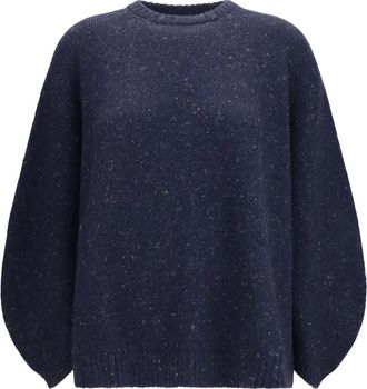 Fabiana Filippi Boucl&eacute;-Garn-Pullover mit Lurex - - Knitwear - Damen - Blau - XS