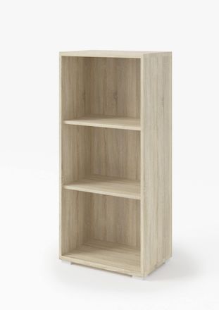 M&ouml;belando Aktenregal Clermont in Sonoma/Eiche mit 3 F&auml;chern und 2 Einlegeb&ouml;den. Abmessungen (BxHxT) 52,5x114x35 cm