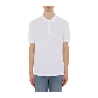 Moschino Baumwoll-Polo mit Logo - - Tops - Herren - Wei&szlig; - S