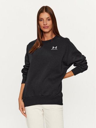Under Armour Sweatshirt Essential Flc Os Crew 1379475 Schwarz Loose Fit