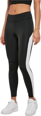 Urban Classics Damen Ladies Color Block Leggings, Black/White, XS EU