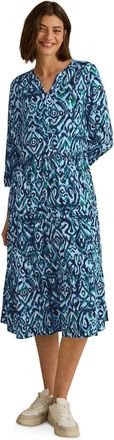 Cecil Damen Gemustertes Volant-Kleid