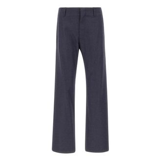 Maison Margiela Homme, Pantalons, Bleu, Taille: S Straight Pantalons