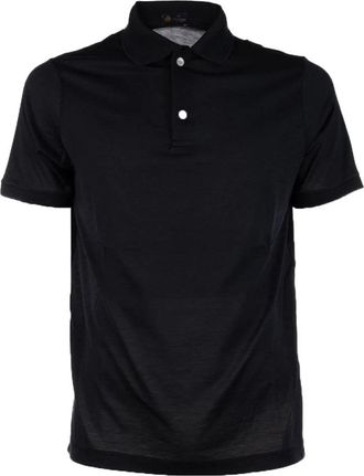 Paul & Shark Homme, Tops, Bleu, Taille: S Polo en coton et soie