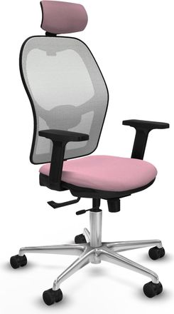 Piqueras y Crespo Ergonomischer Stuhl Rosa Jorquera mit 2D-Armlehnen, h&ouml;henverstellbarer Lendenwirbelst&uuml;tze und h&ouml;henverstellbarem Kopfteil und Neigungsverstellung, aus