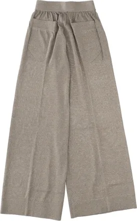 Circus Hotel Wide-Leg Tailored Trousers - Gray