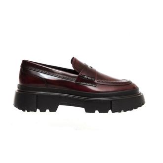 Hogan Leather Tank Moccasin - - Shoes - Damen - Rot - 37 EU