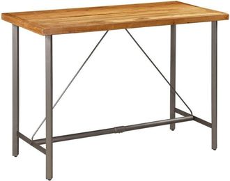 vidaXL Table de bar Teck recyclé massif 150x70x106 cm Vidaxl
