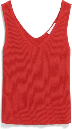 Armedangels Damen Stricktop aus Leinen-Mix CAARO LINO Slim Fit Coral Blush