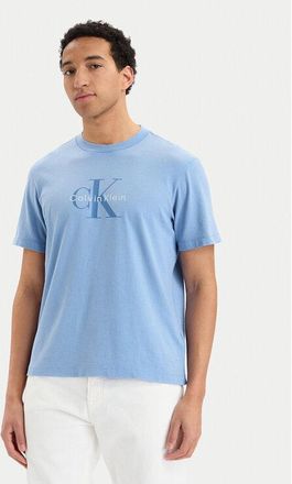 Calvin Klein Jeans T-Shirt SS 20S LV04RG832G Hellblau Regular Fit