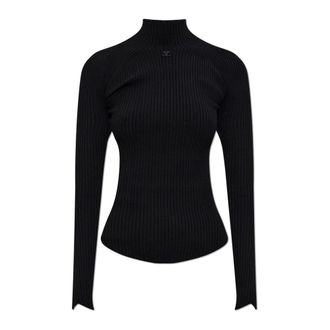 Courrèges Femme, Pulls, Noir, Taille: 40 FR Golf avec logo