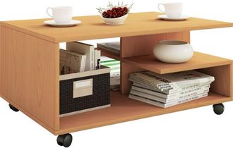 ebuy24 Ebuy24 - Holz Sofatisch Couchtisch Rollen Stango