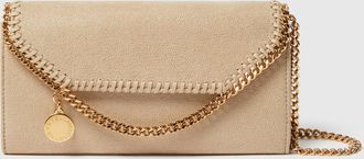 Stella McCartney Falabella Wallet-On-Chain Crossbody, Woman, Buttercream
