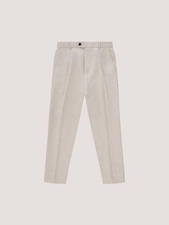Circolo 1901 Formal Trousers in Skewed Weft Ecr&ugrave; / 48