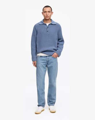 Arket OCEAN Loose Straight Jeans -Blau