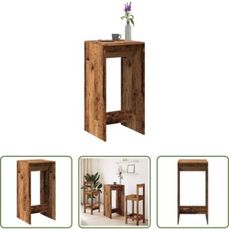 vidaXL Bois ding&eacute;nierie - Table de bar vieux bois 51x50x103,5 cm bois ding&eacute;nierie