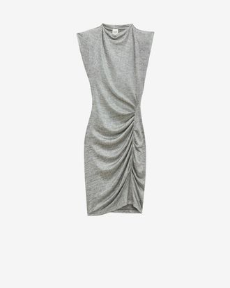 Isabel Marant Robe Nadilia - Femme - Gris-argent&eacute; - Taille XL - Marant &Eacute;toile