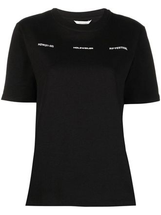 Holzweiler t-shirt &agrave; imprim&eacute; graphique - Noir