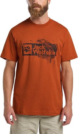 Jack Wolfskin Herren Brand T M T-Shirt, Burnt orange, XXXL