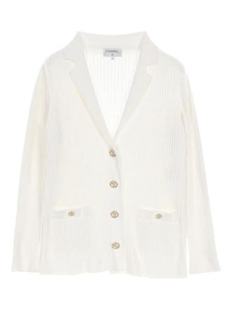 Chanel cardigan Coco Mark (1986-1988) - Blanc