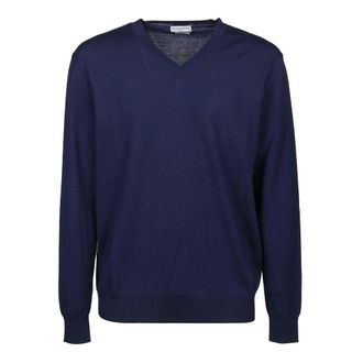 Ballantyne Homme, Pulls, Bleu, Taille: XL Tricots &agrave; col en V