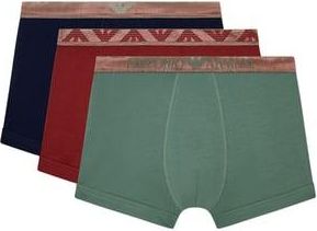 Emporio Armani Lot de 3 boxers en coton m&eacute;lang&eacute;