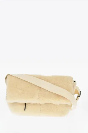 Jil Sander Shearling UTILITY Crossbody Bag size Unica