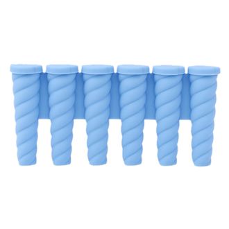 Generico Einfaches Wurfzubehör für Gletscher mit Auszahlungsentsorgung für Jelates, Joghurt, Marmelade, Fruchtmarmelade, Silikon-Eisform mit 6 Löchern