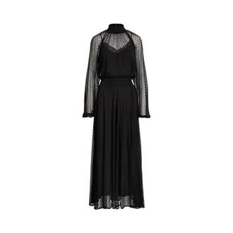 Polo Ralph Lauren Robe &agrave; col chemin&eacute;e en tulle &agrave; pois