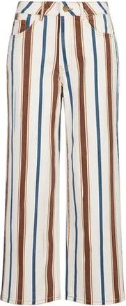 Vila Jean droit ray&eacute; en denim de coton