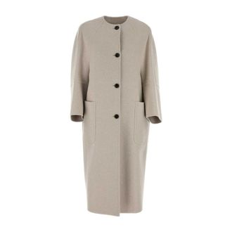 Max Mara Single-Breasted Coats - - Coats - Damen - Beige - 3XS