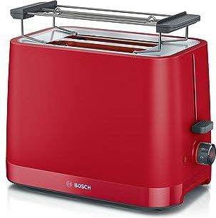 Bosch MyMoment TAT3M124 - Toaster Grille Pain compact - Arrêt automatique - 950 W - Fonction décongélation et réchauffage - Chauffe-viennoiserie amovible - 