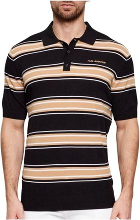 Karl Lagerfeld Homme, Tops, Multicolore, Taille: S Punto Knit Polo 1/2