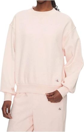 Calvin Klein Femme, Sweatshirts et sweats &agrave; capuche, Rose, Taille: 40 FR SweaT-shirt d&eacute;contract&eacute;