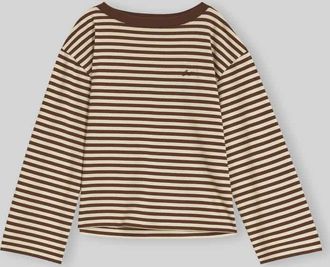 Boss Orange by Hugo Boss Relaxed Fit Langarmshirt mit Logo-Schriftzug