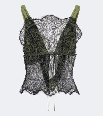 CHRISTOPHER ESBER Top Aluna en dentelle