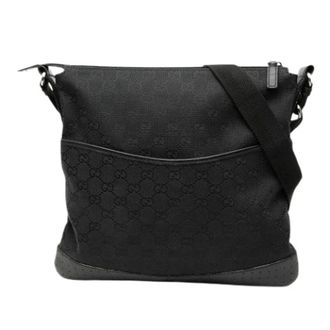 Gucci Pre-owned Vintage Canvas Crossbody Bag - - Pre-owned - Damen - Schwarzk - ONE SIZE