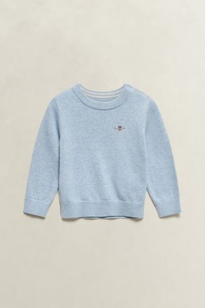 GANT Kinder Boys Shield Pullover (110/116) SKY Blau MARL