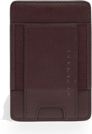 Piquadro Femme, Accessoires, Rouge, Taille: ONE Size Porte-cartes en cuir MagSafe Circle avec protection Rfid