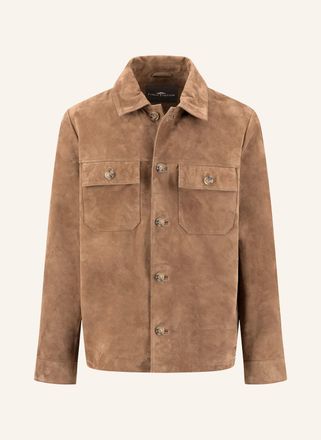 Fynch-Hatton Fynch-Hatton Leder-Overshirt braun