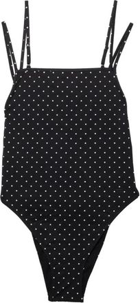 Tom Ford Femme, Maillots de bain, Noir, Taille: 38 FR Maillot de bain &agrave; pois avec doubles bretelles