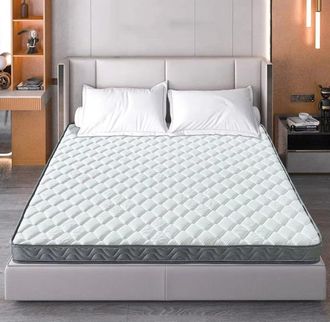 Generic Matratzenauflage aus nat&uuml;rlichem Latex und Jute - abnehmbares 3-Lagen-Design, 8/10/12 cm Optionen, umweltfreundliche klebstofffreie Konstruktion, atmu