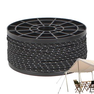 Generico Guyline Reflektierendes Campingseil aus solidem Nylon mit Kordelspanner aus Aluminium, Zubeh&ouml;r f&uuml;r Zelt, ultraleicht, f&uuml;r Ridgeline H&auml;ngematte f&uuml;r Via