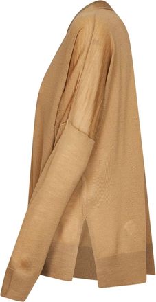 Blanca Vita Lightweight Wool Cardigan - Beige