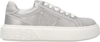 Pinko Pinko Low-Top Sneaker - Flat Shoes Satin Silver - Gr. 36 (EU) - in Silber - für Damen
