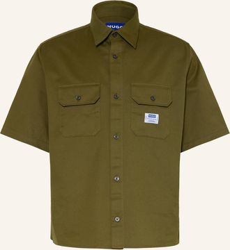 HUGO BOSS Hugo Kurzarm-Hemd Ekyno Comfort Fit gruen