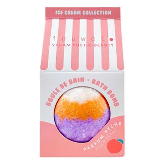 Inuwet Bombe de bain Ice cream p&ecirc;che - 120 g Inuwet