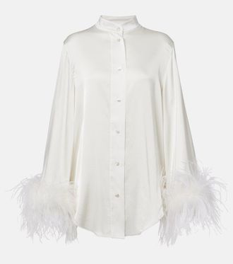 Os&eacute;ree Os&eacute;ree Chemise Bridal en satin