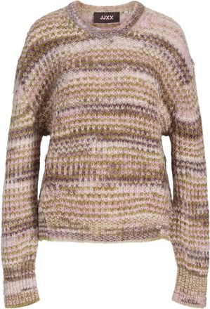 Jack & Jones Damen Jxsimone Space Dye Crew Neck Knit Sn, Green Moss, Small