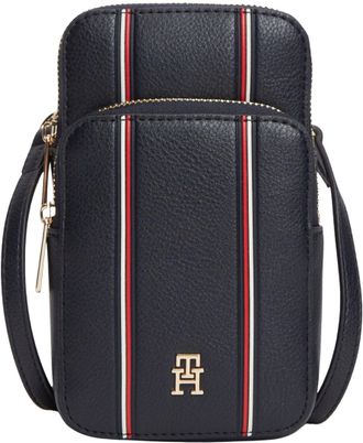 Tommy Hilfiger Damen Th Icon Phone Pouch Corp Aw0aw18659 Weitere kleine Accessoires, Blue (Space Blue)